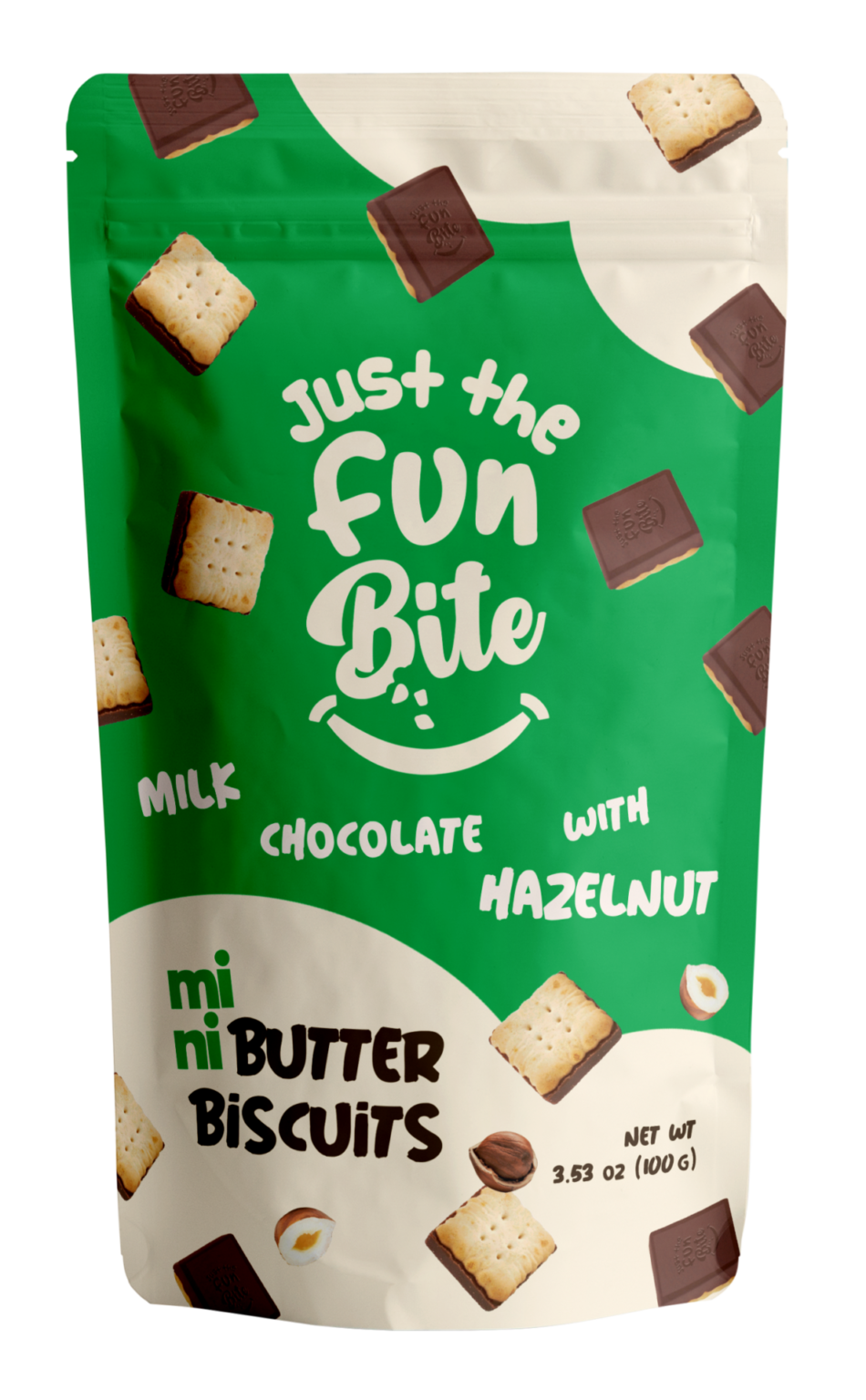 hazelnut milk chocolate covered mini butter biscuits - Just The Fun Part